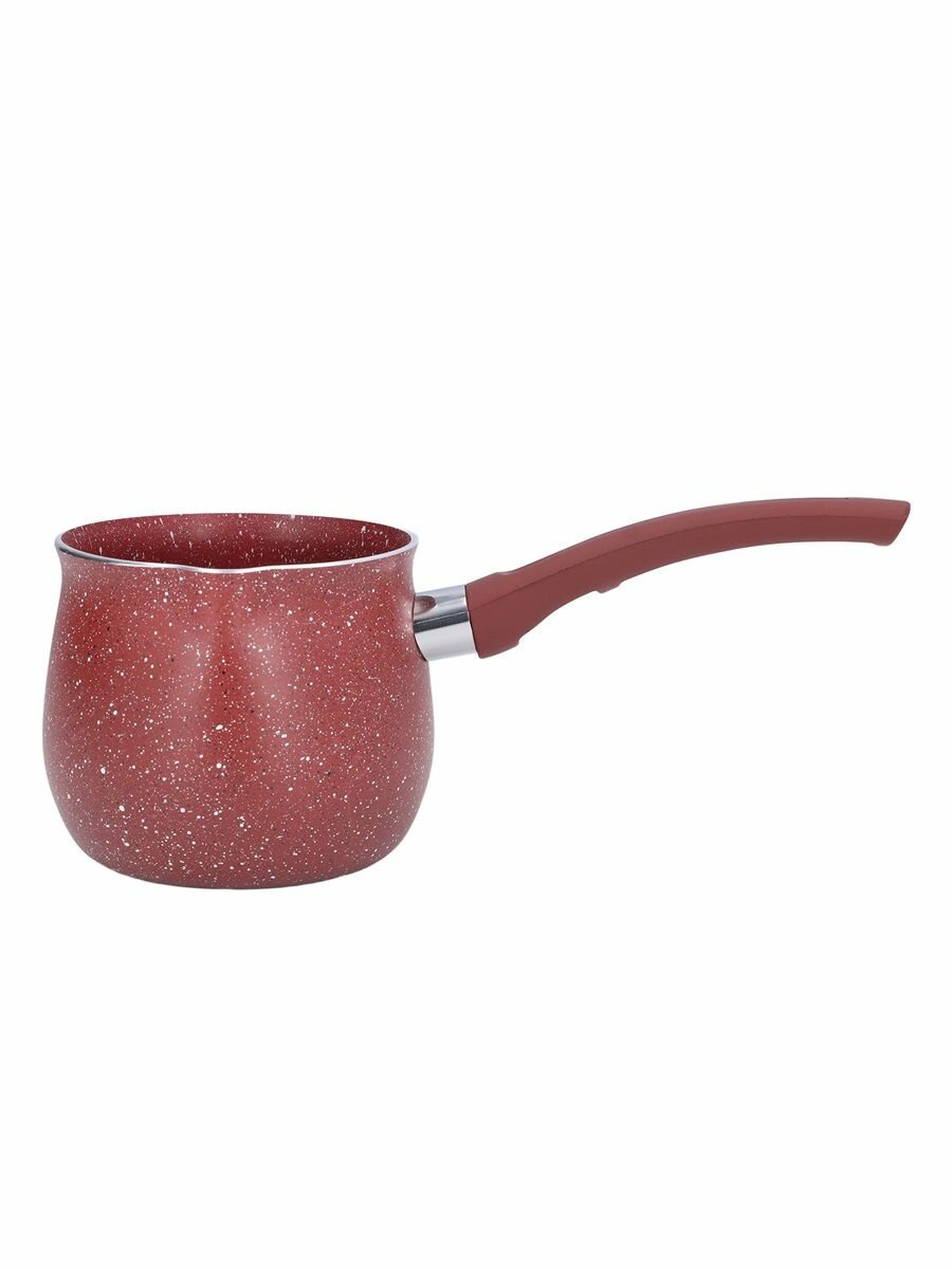 Алюминиевая грелка для кофе с одной ручкой, красная мини-кастрюля для кипячения, антипригарная кастрюля для молока, анти-ошпаривание для приготовления пищи