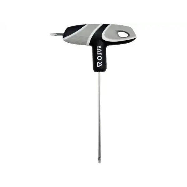 YATO YT-05602 ключ torx l-образный, torx (звездочка), t9, с отверстием, с рукояткой