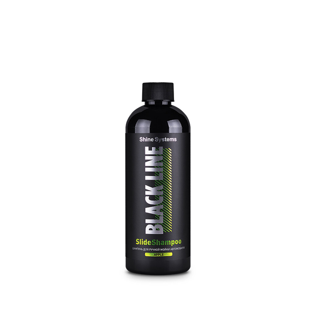 SlideShampoo Apple - шампунь для ручной мойки автомобиля Shine Systems Black Line, 400 мл