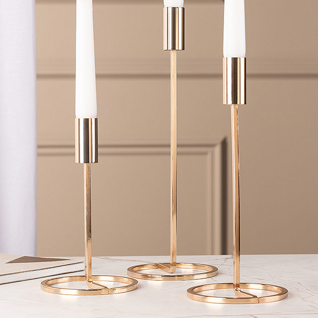 Набор подсвечников Проффиано 18-29 см золотой, 3 шт, Boltze, 2008260