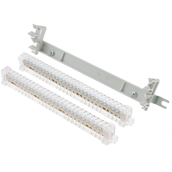 Блок шин ноль ABB ZK219 на 27 присоединений 80А к шкафам типа В С G