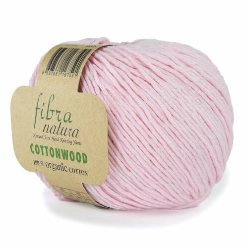 Пряжа Fibra Natura Cottonwood 41122 светлая бегония (50г/105м, упаковка 5 мотков)