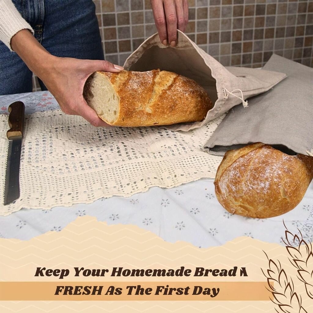 Мешок для хлеба из льна