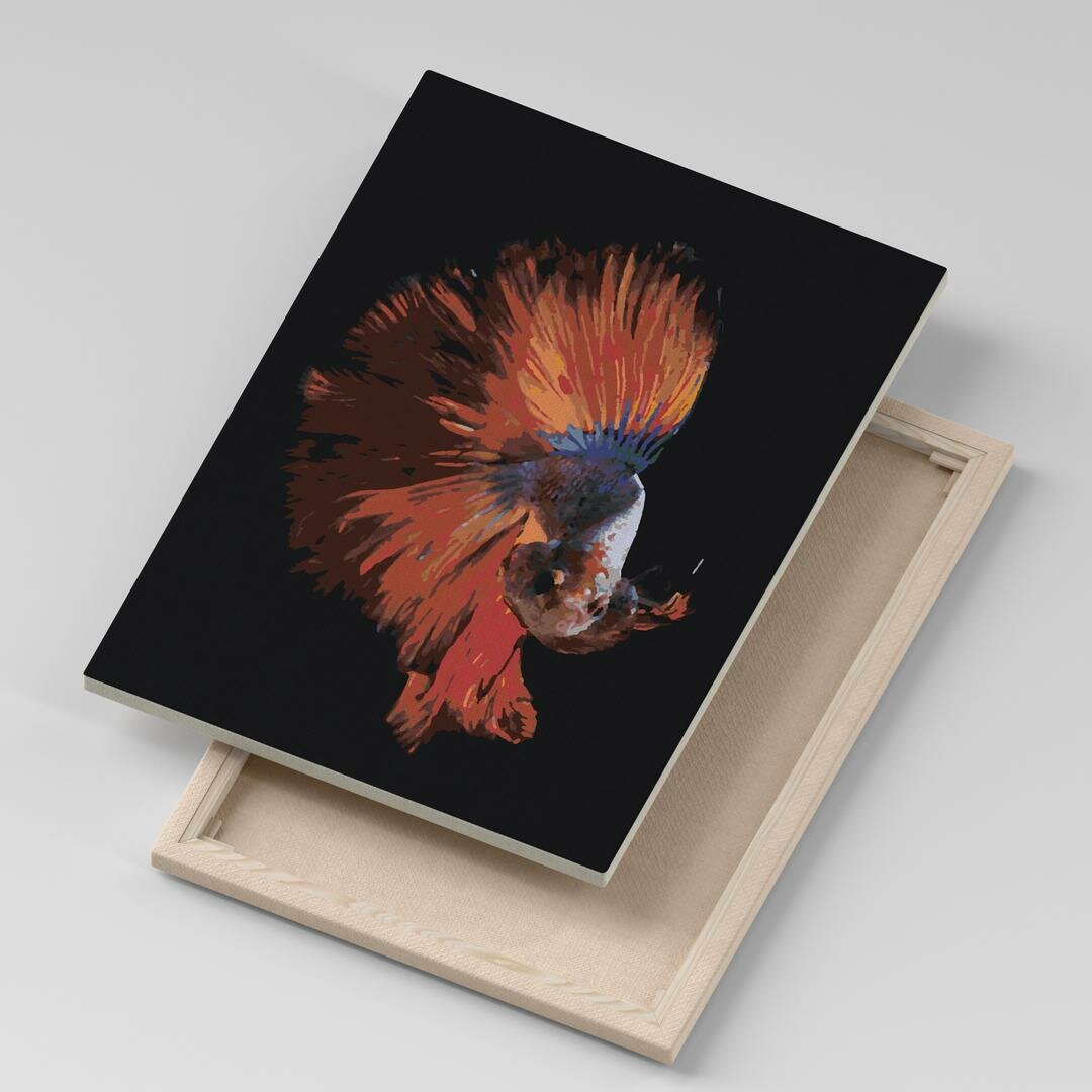 Картина по номерам Золотая рыбка 40х50