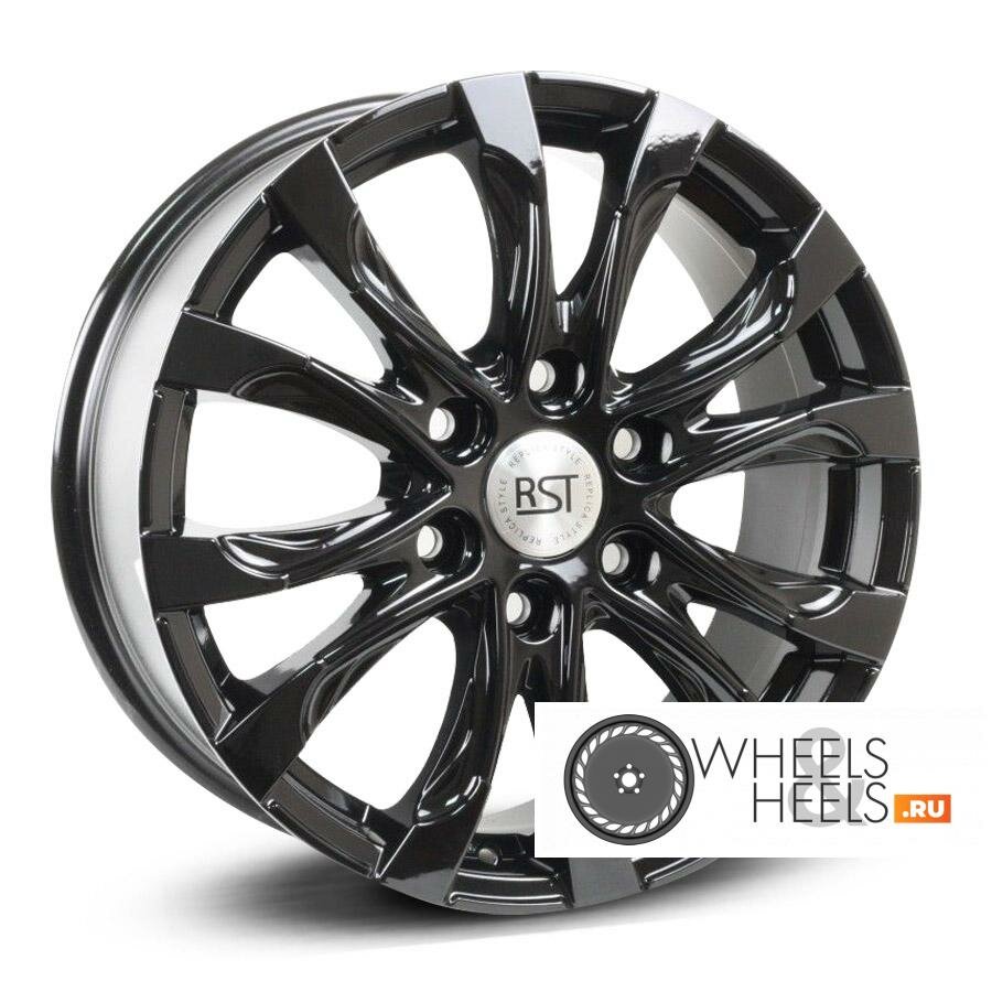 Диск автомобильный литой RST R022 20x8 6x139.7 et35 dia77.8 Черный глянцевый