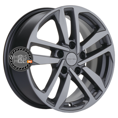 Диск автомобильный литой Khomen Wheels KHW1612 (Huyndai/Kia) 16x6.5 5x114.3 et50 dia67.1 Gray
