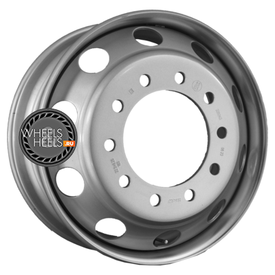 SRW 10/285/220/165 22.5x8.25 10x285.75 et165 dia220 Silver