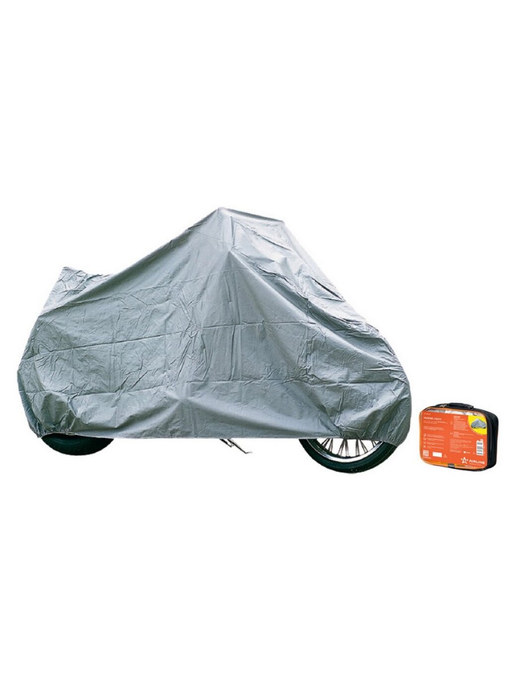 Тент для укрытия мотоцикла (195x100x120 см) "AIRLINE" (водонепроницаемый, универсальный)