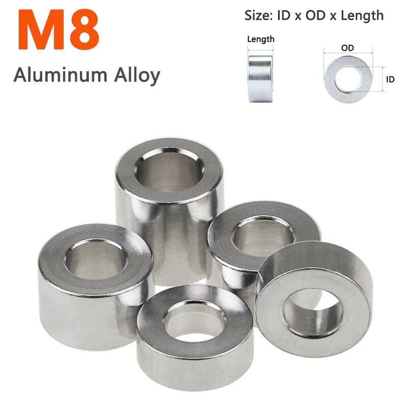 GooBetter алюминиевые нерезьбовые втулки M8 8.2x16x10mm (10pcs)