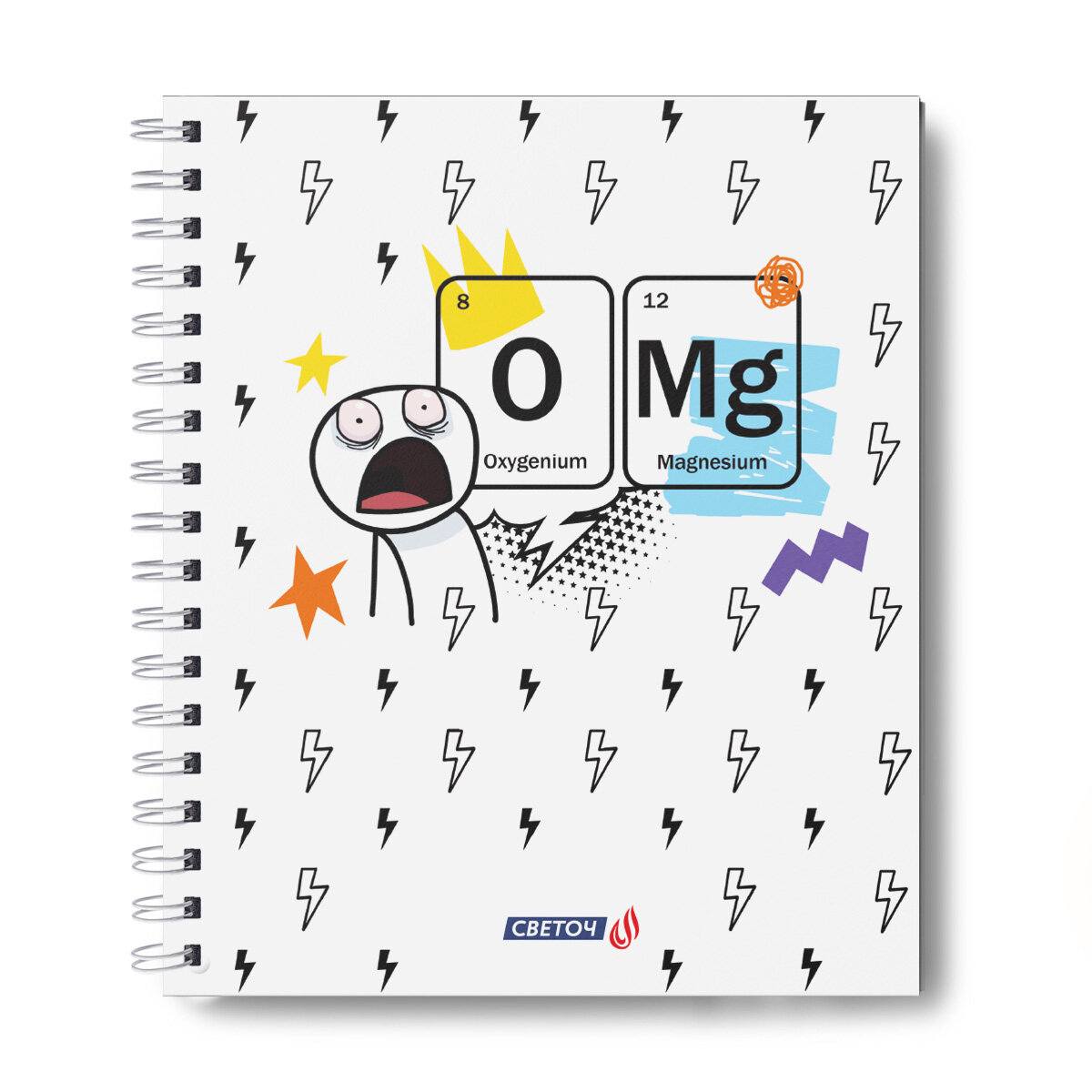 Светоч ТЕТ48-003-UE16 Тетрадь общая в запечатан. пластиковой обложке A5+ 48 листов на гребне 1шт