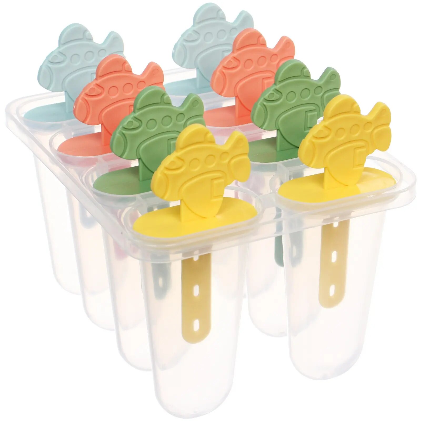 Форма для приготовления мороженого «Рыбка», 8шт, яркие цвета, удобные ручки