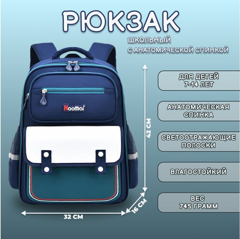 Рюкзак школьный / Школьный портфель / Анатомическая спинка
