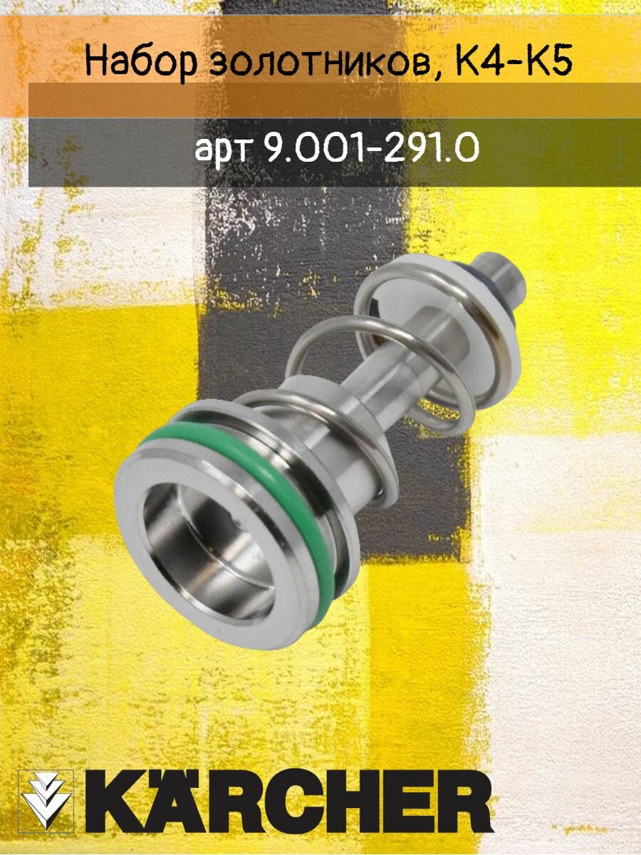 Набор золотников для коллектора (9.001-800.0) моделей минимоек Karcher серии K4-K5, артикул 9.001-291.0