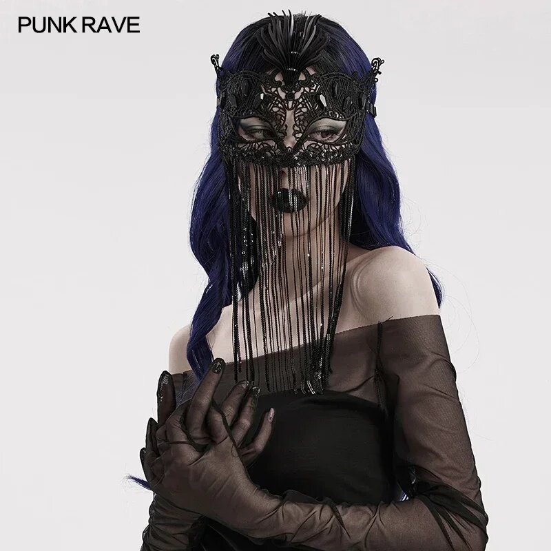 Женская готическая маска для глаз PUNK RAVE