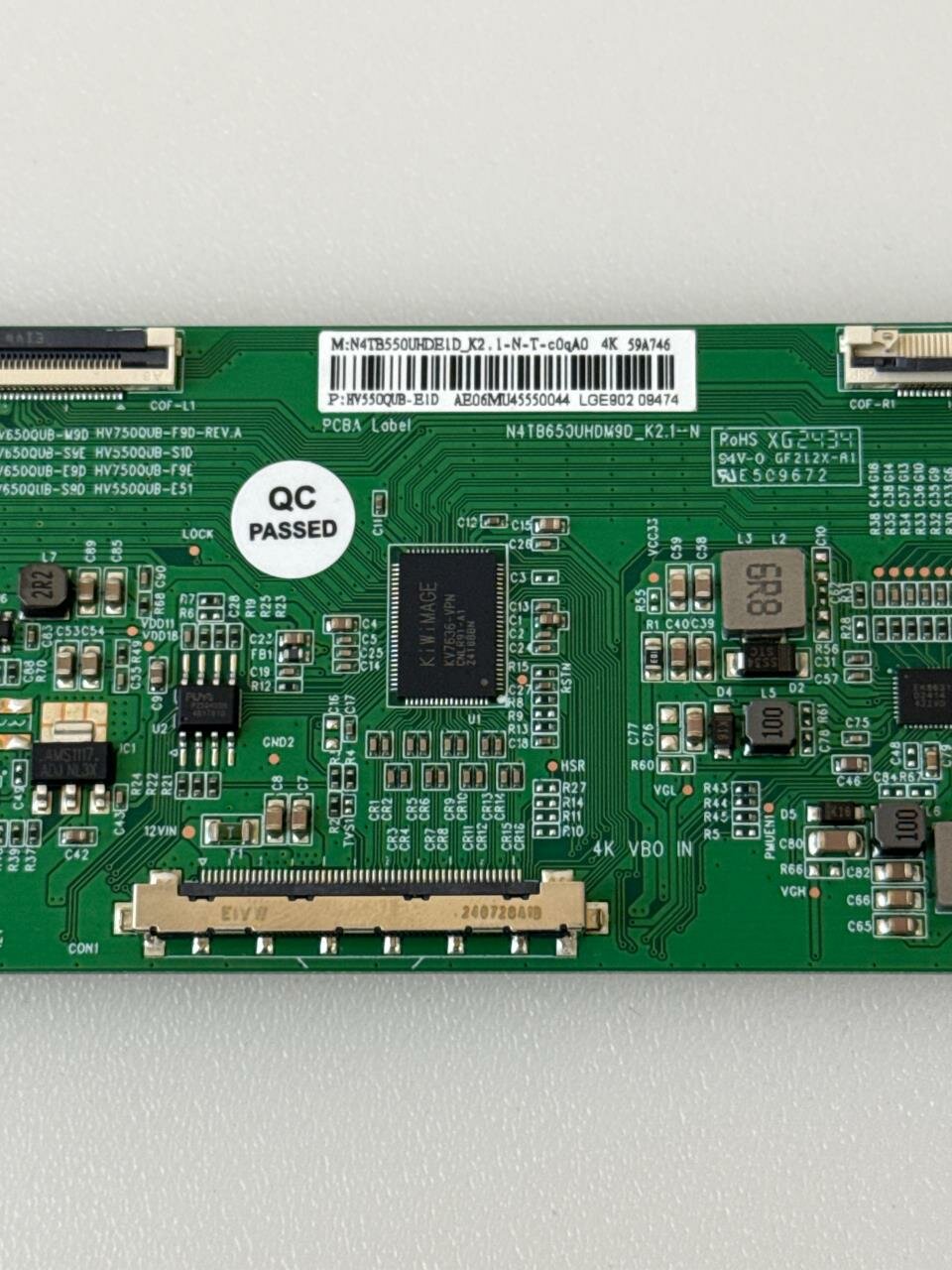 Плата T-Con (N4TB550UHDE1D_K2.1), для ТВ Tuvio TQ55UFGSV1