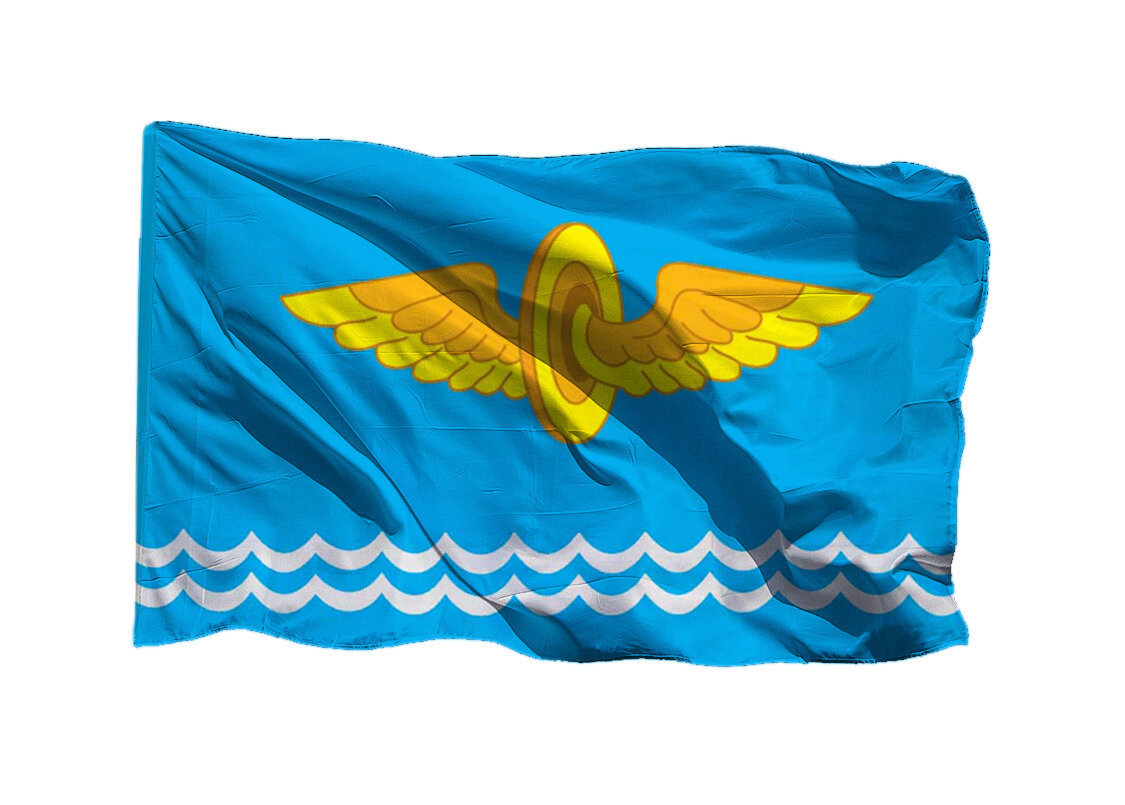 Флаг Лисок города Лиски на сетке, 70х105 см - для уличного флагштока