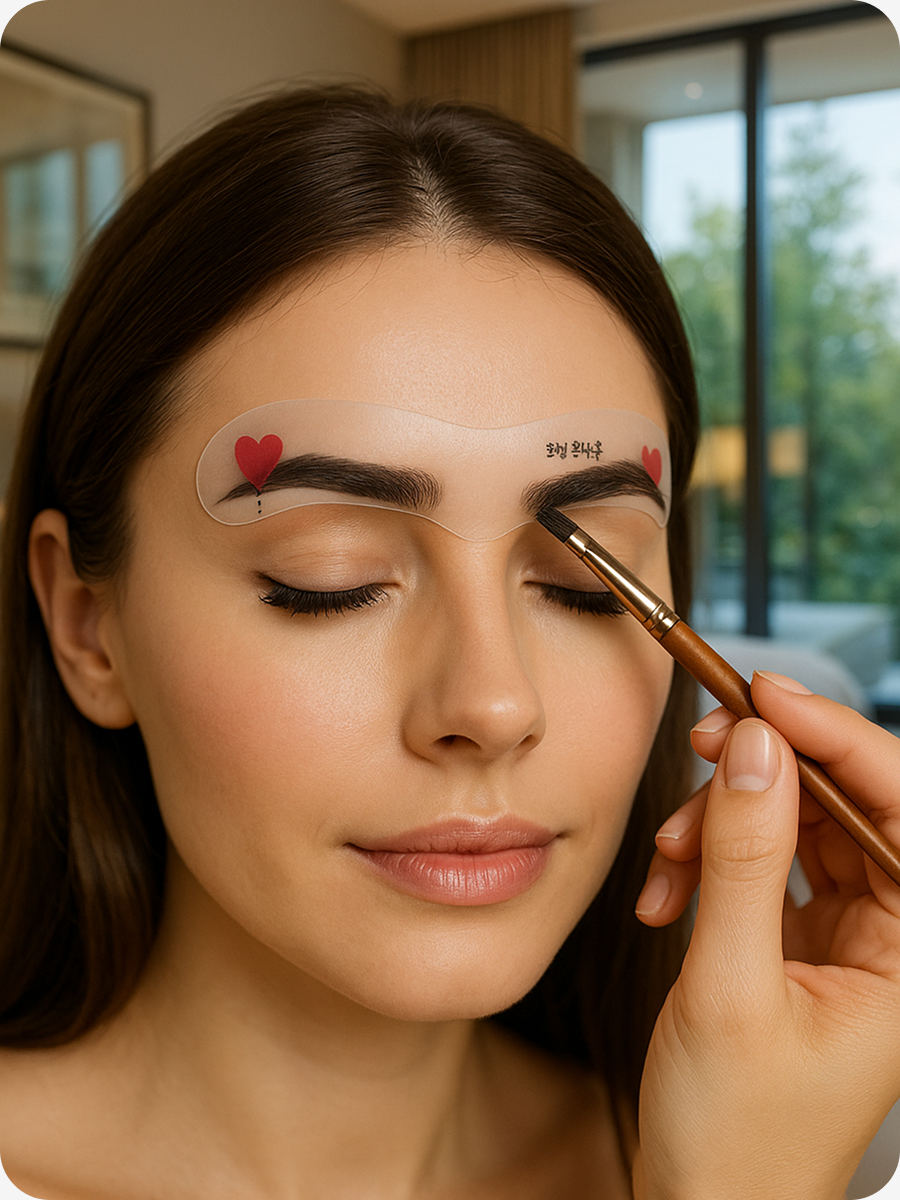 Трафареты для бровей / 10 шт, подарки на 8 марта