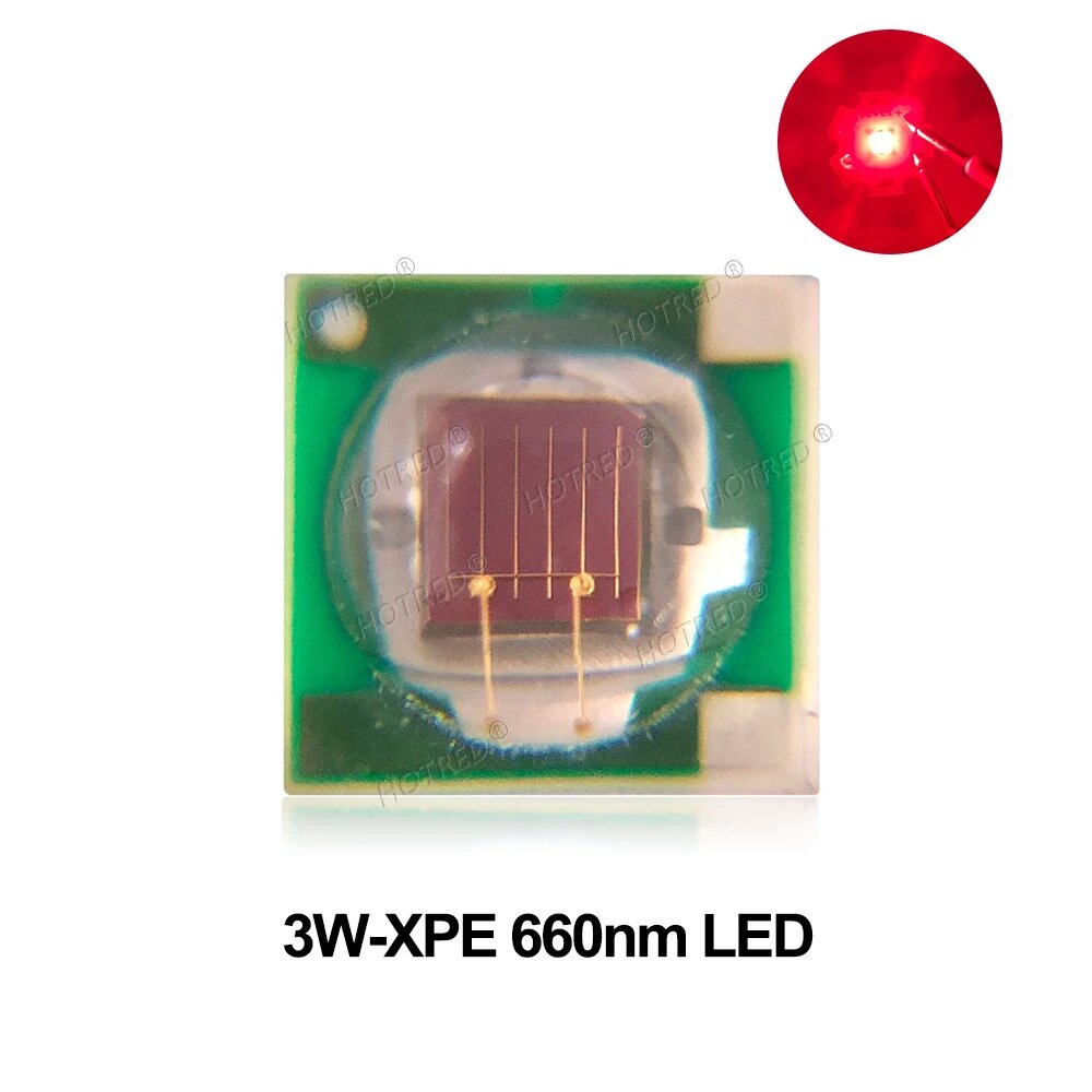 LED 3W XPE 660nm для растений