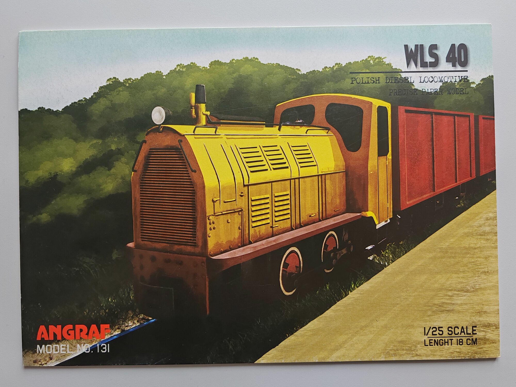 Сборная бумажная модель Локомотив WLS 40 - angraf №131 (Журнал)