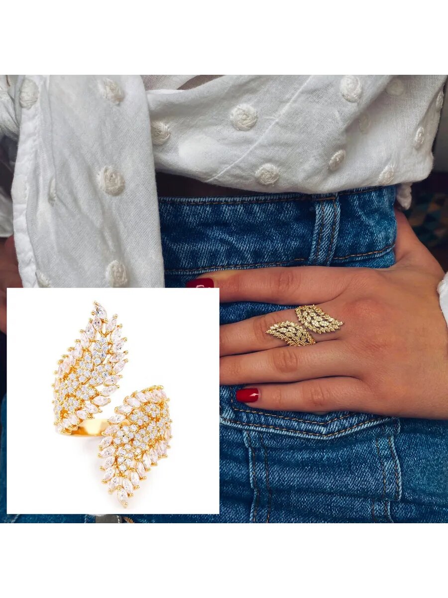 Кольцо, кристалл, циркон