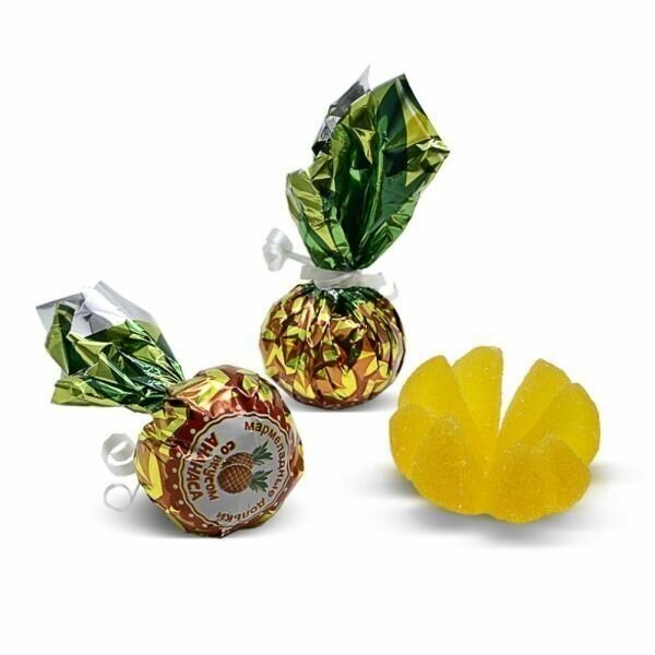 Мармеладные дольки со вкусом ананаса "Свитэксим", 1200 грамм