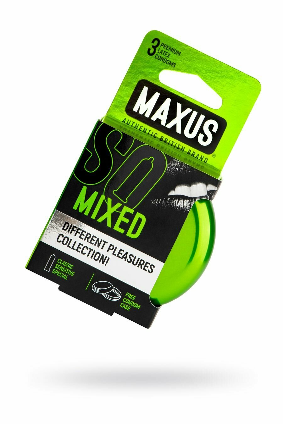 Презервативы Maxus Mixed, набор, латекс, железный кейс, № 3 шт.