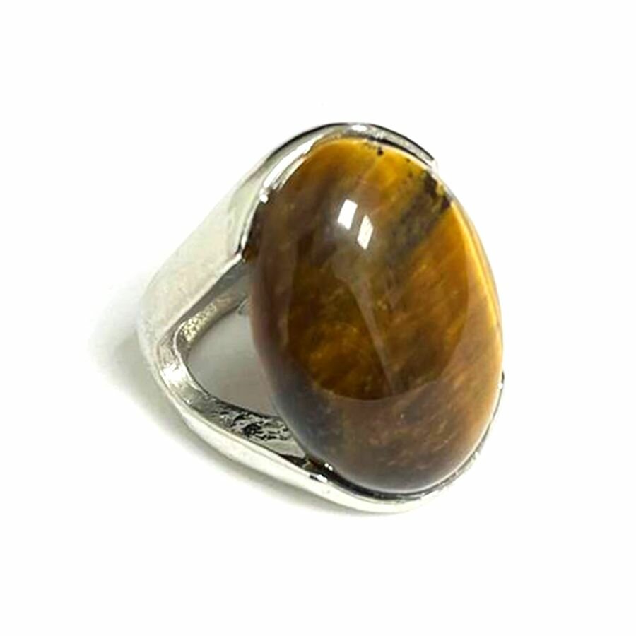 Кольцо, тигровый глаз