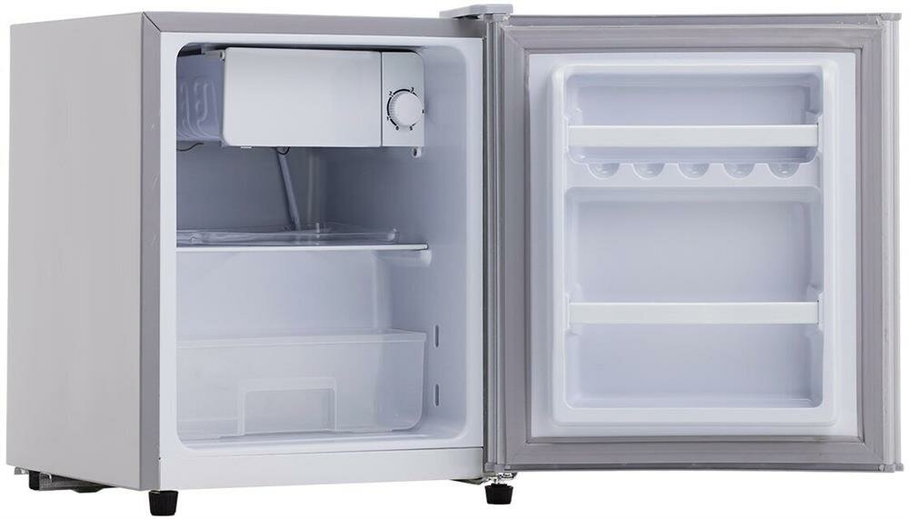Холодильник OLTO RF-050 однокамерный, объем 50 л, серебристый/серый — фото 1