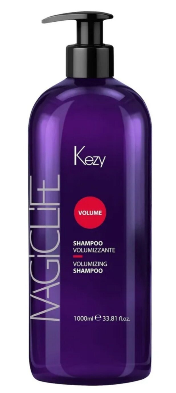 Шампунь для объёма для всех типов волос профессиональный Volumizing shampoo MAGIC LIFE VOLUME 1000 мл KEZY
