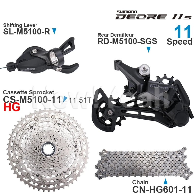 SHIMANO DEORE M5100 11-скоростная групсет SL(no)RD(M5100)CS51T