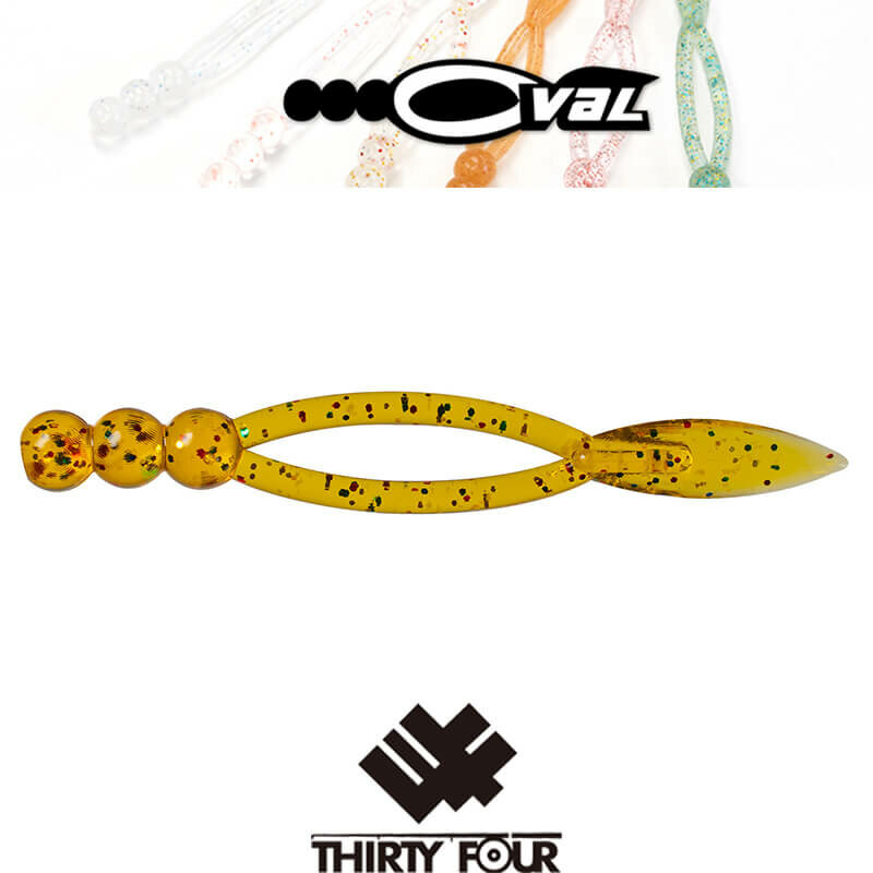 Силиконовая приманка Thirty34Four Oval 2.2" Bekkou