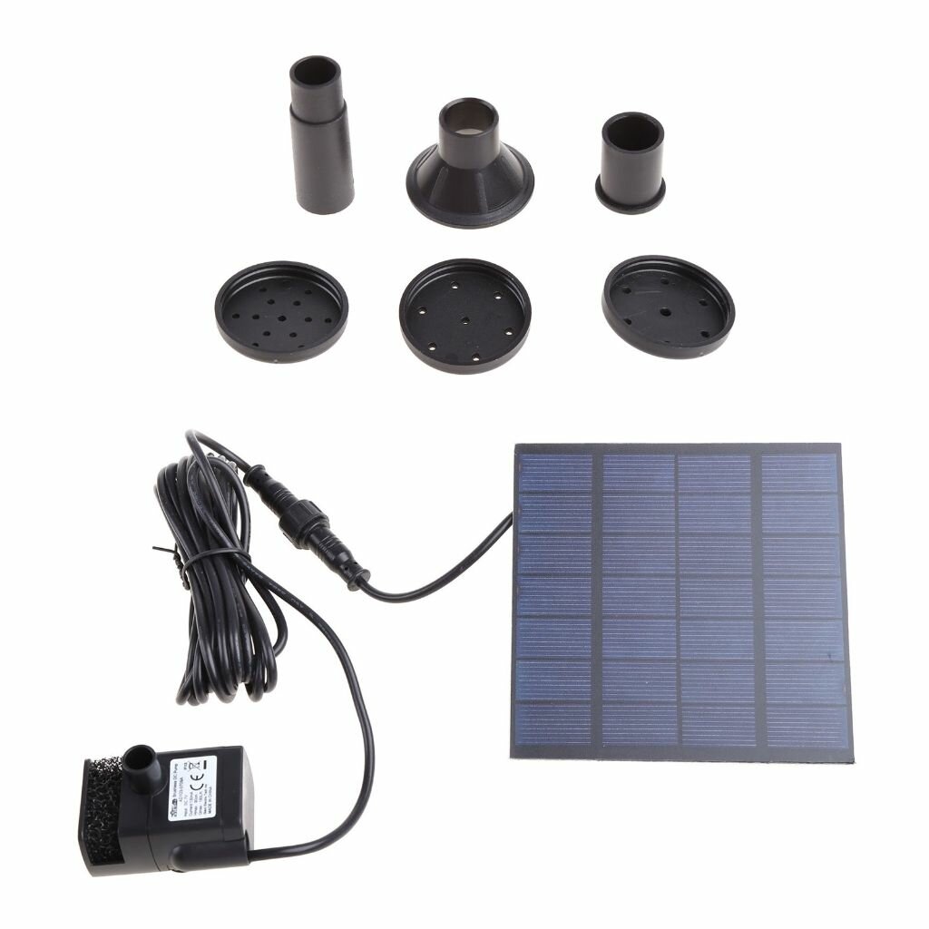 Наборы погружных фонтанов солнечной водяной помпы квадратной формы для наружного бассейна Аквариума Садовой ванны, аквариума с рыбками, небольшого пруда