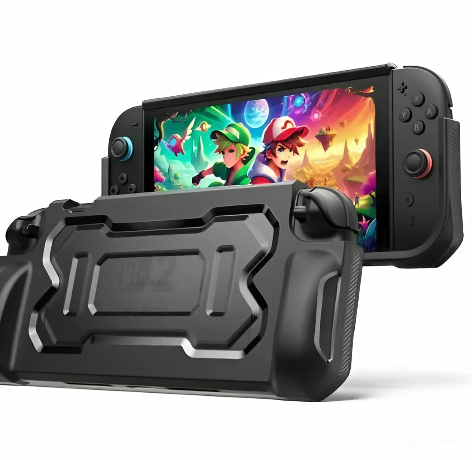 Защитный чехол JSAUX PC0118 для Nintendo Switch 2 , эргономичный, ударопрочный, чёрный