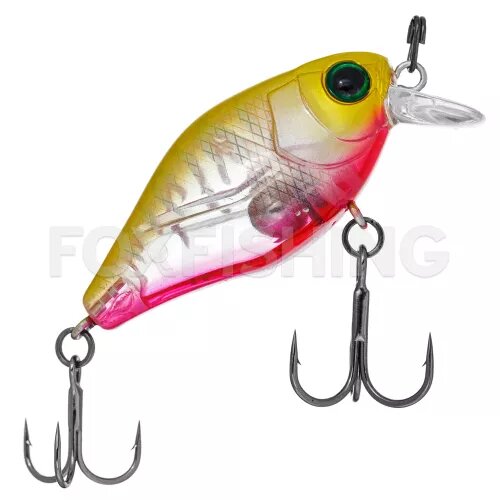 Воблер Jackall Chubby 41мм. SR 5,5гр. до 1м. clear chartreuse tiger floating