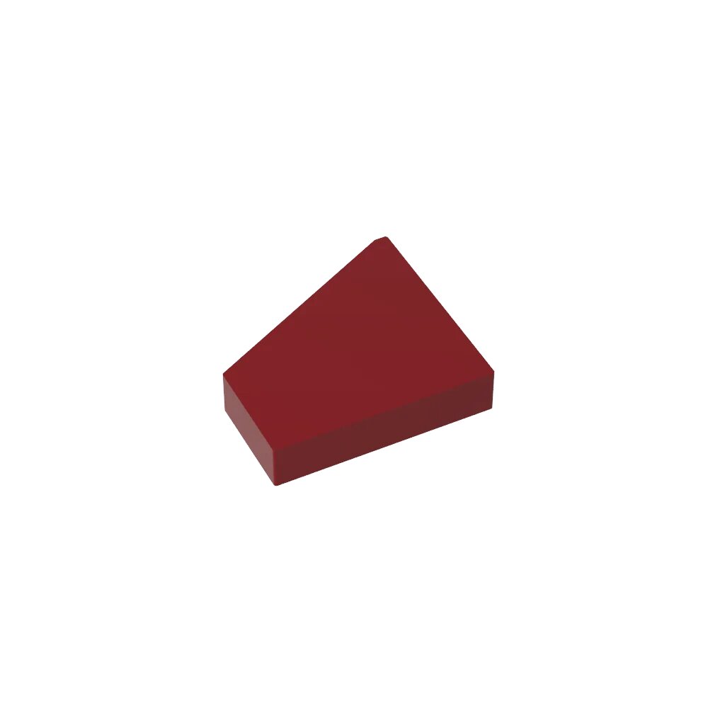 GOBRICKS Плитка специальная 5-угольная 2х2 левая Бордовый, 014