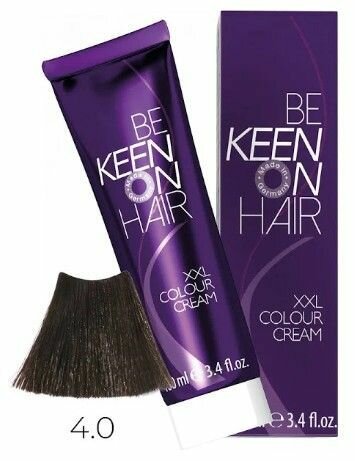 KEEN COLOUR CREAM/крем-краска для волос, 4.0 Коричневый 100 мл/Mittelbraun