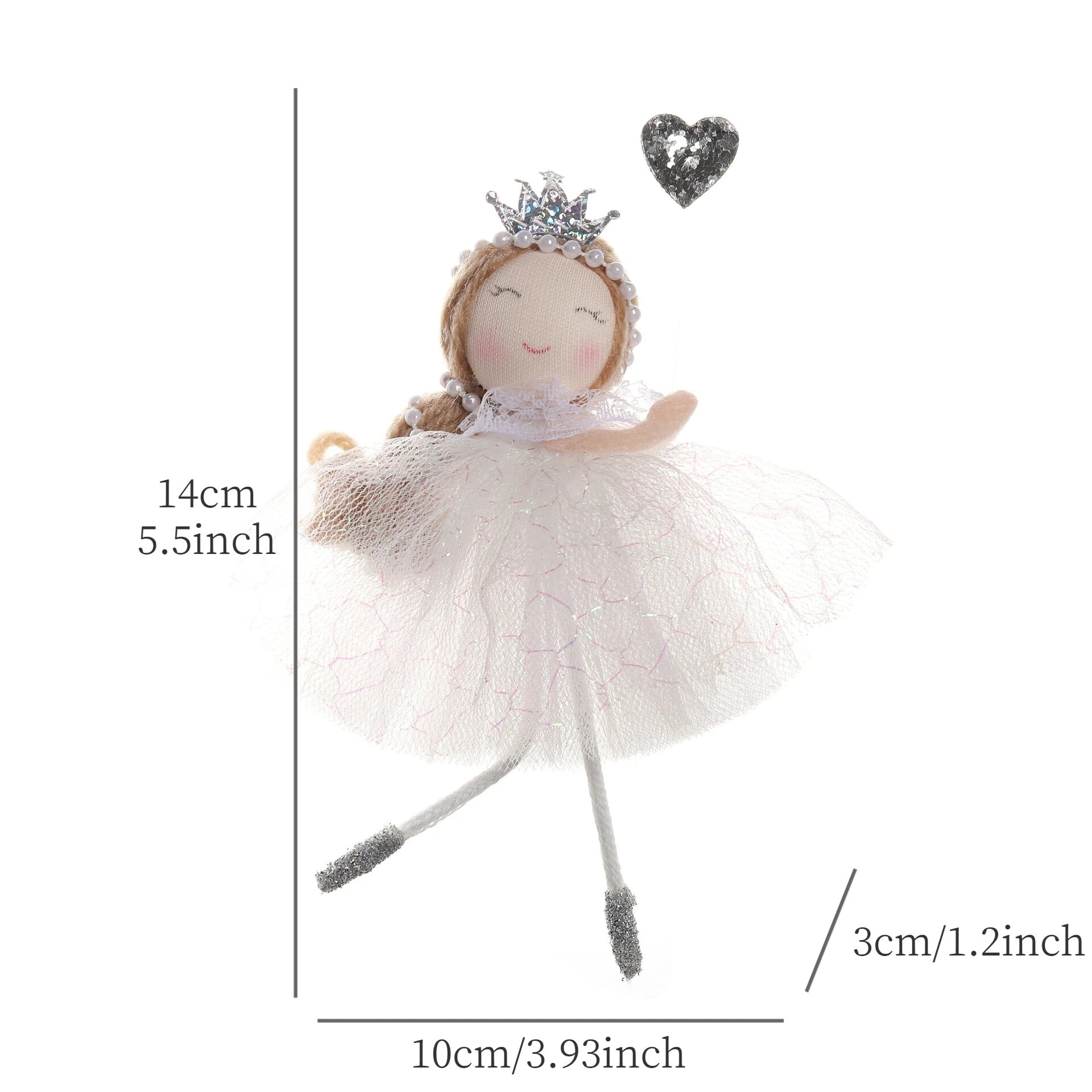 Рождественская кукла-ангел Y23-022 White