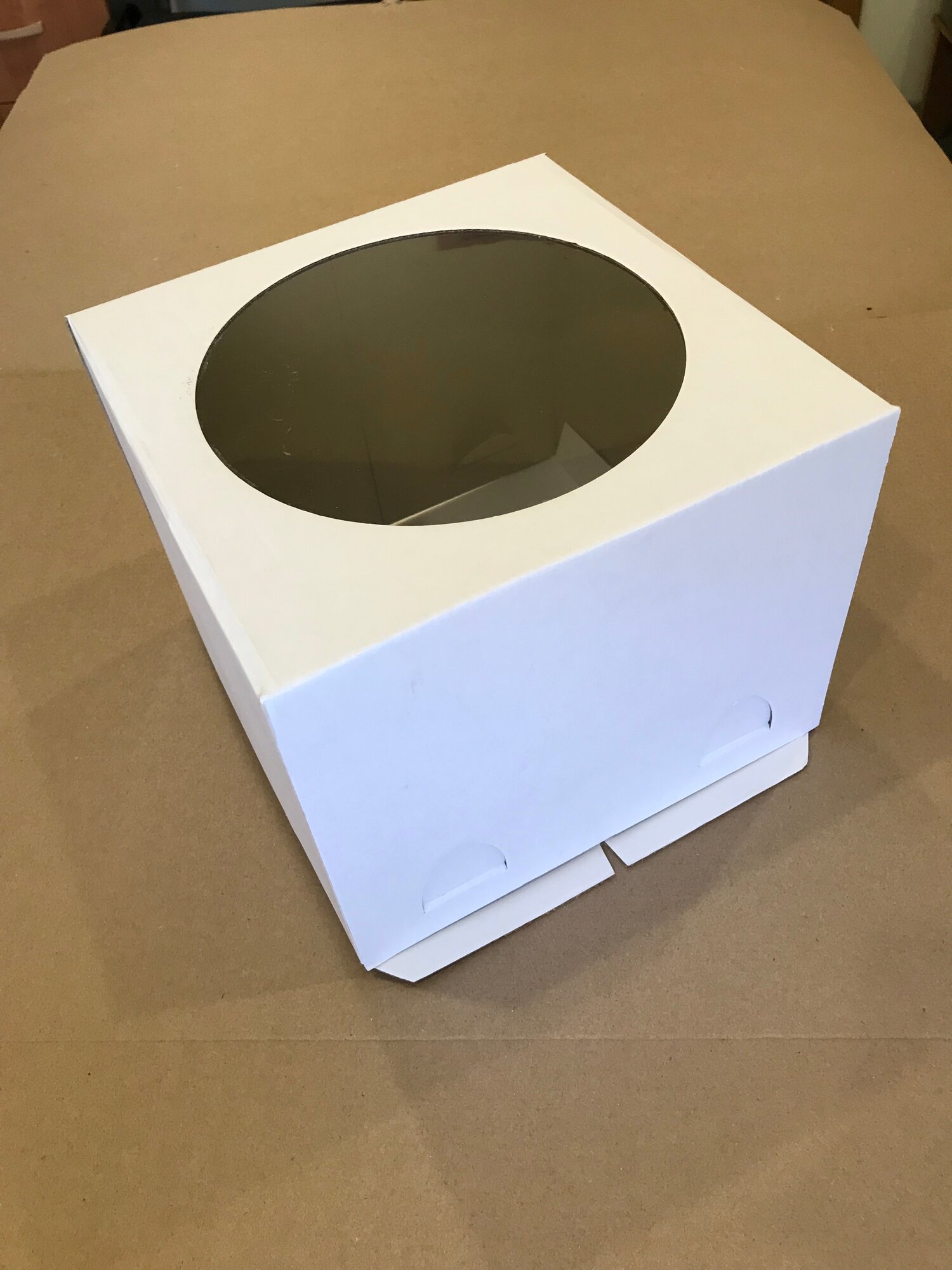 Коробка для торта 10 шт из микрогофрокартона самосборная