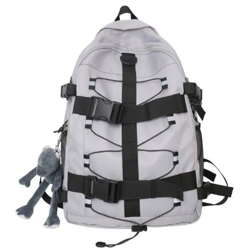 Рюкзак для скейтборда многофункциональный рюкзак серый водоотталкивающий с лямками для переноски