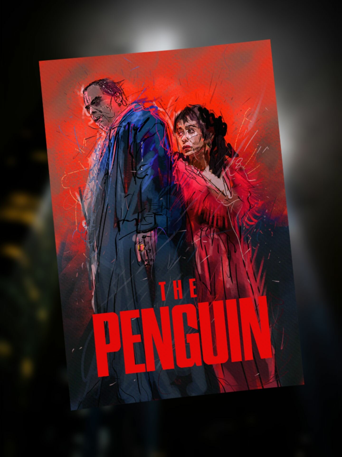 Постер pinterest "Пингвин", 29.7х42см, А3, глянцевый