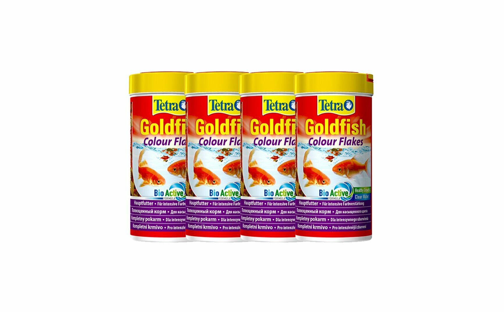 TetraGoldfish Colour корм в хлопьях для улучшения окраса золотых рыб 250 мл х 4 шт.