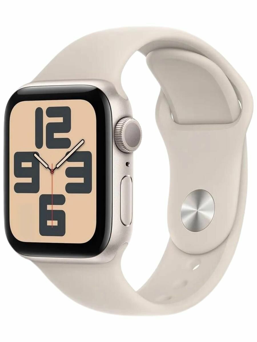 Умные часы Apple Watch SE GPS 40mm Starlight Aluminium Case with Starlight Sport Band - M/L