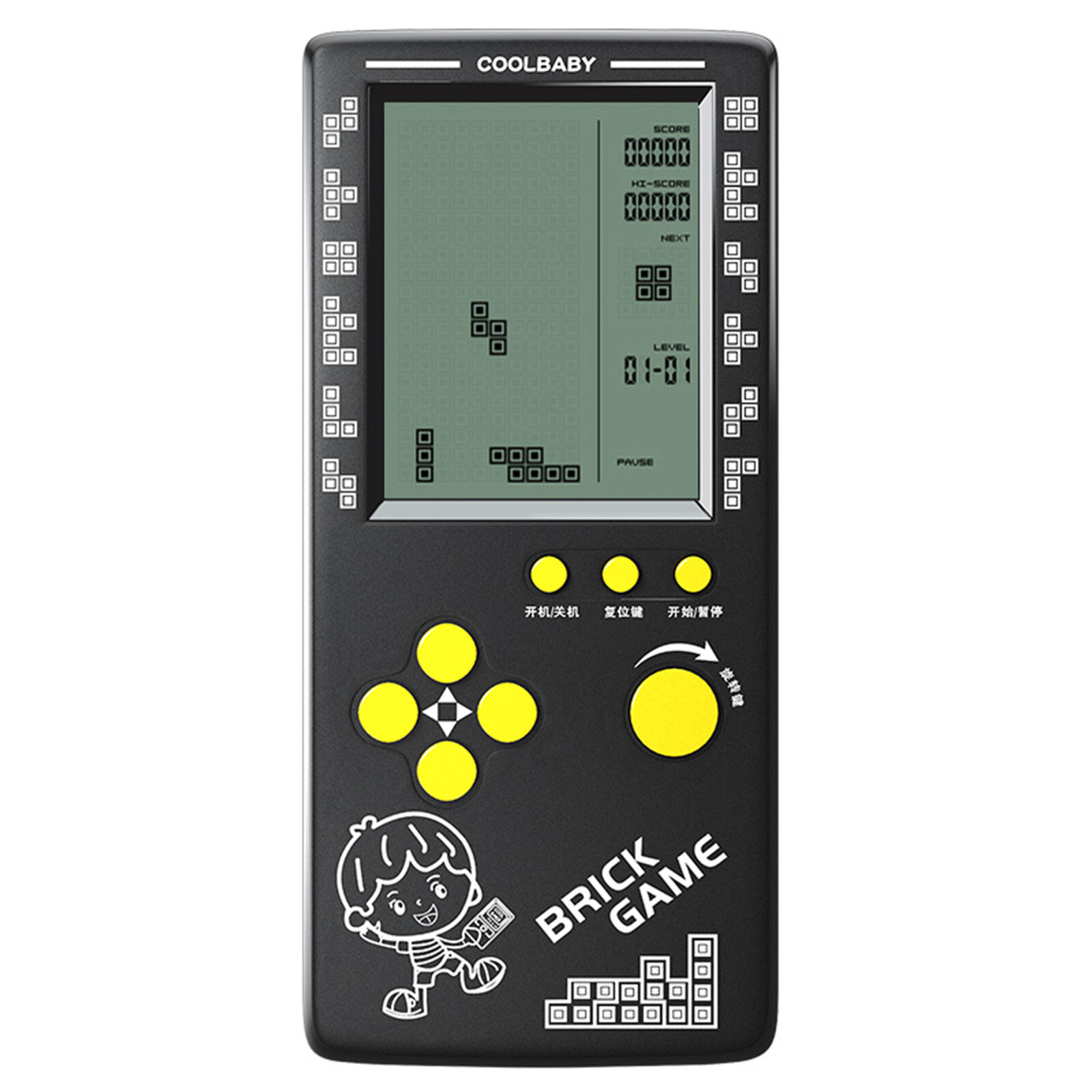 Классическая блочная игровая консоль RS-100 Tetris