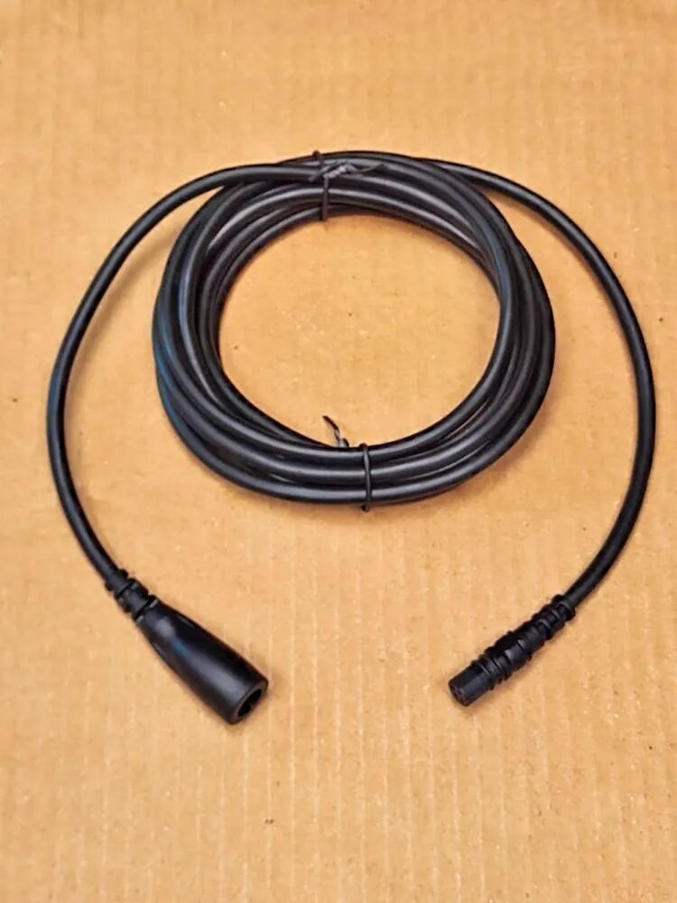Кабель удлинитель папа-мама 4-pin (черный) 3 метра для датчиков Garmin GT20, Dual Beam, GT8 (replacment 010-11617-10)