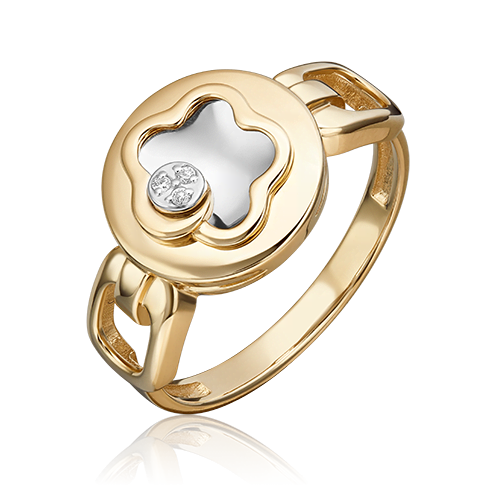 Кольцо, белое золото, 585 проба, бриллиант