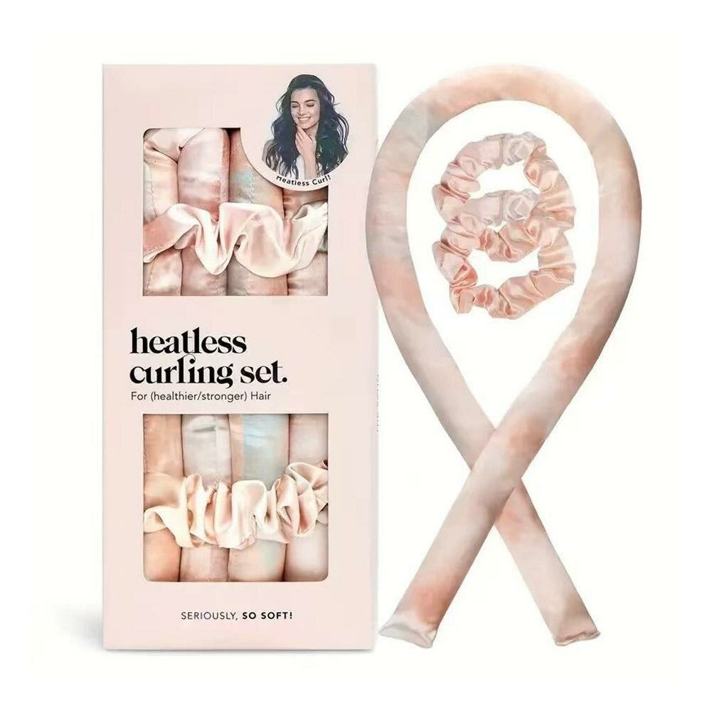 Kitsch Satin, Набор для завивки без нагрева - бигуди для локонов, подарочный набор