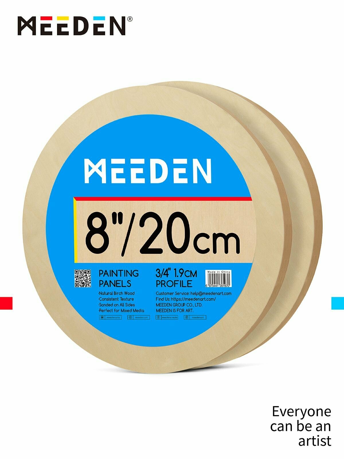 Набор холстов MEEDEN, для росписи, заливка акрилом, шоколадного цвета