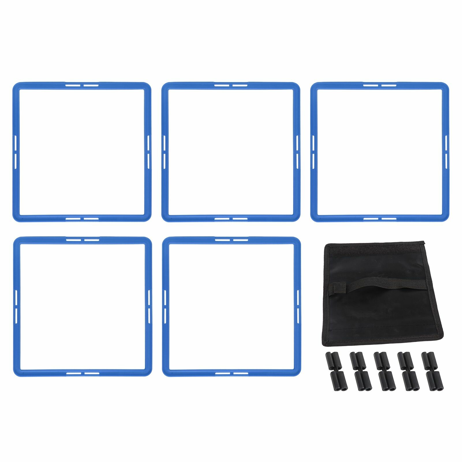 5 шт. тренировочные кольца для ловкости, многофункциональные четырехсторонние тренировочные кольца для физической скорости для баскетбола, футбола, синие