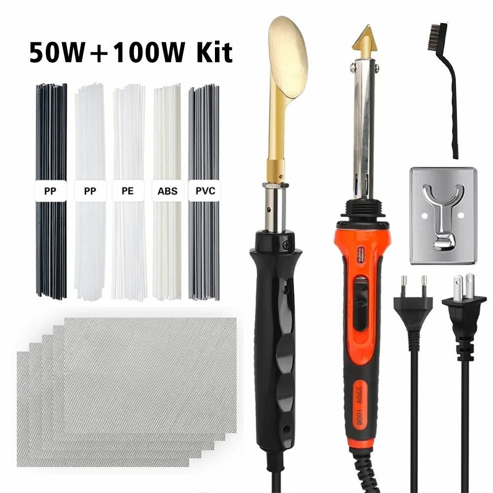 50 Вт/100 Вт набор паяльников для ремонта автомобильного бампера, паяльная станция с контролем температуры, ремонтный гладильный инструмент