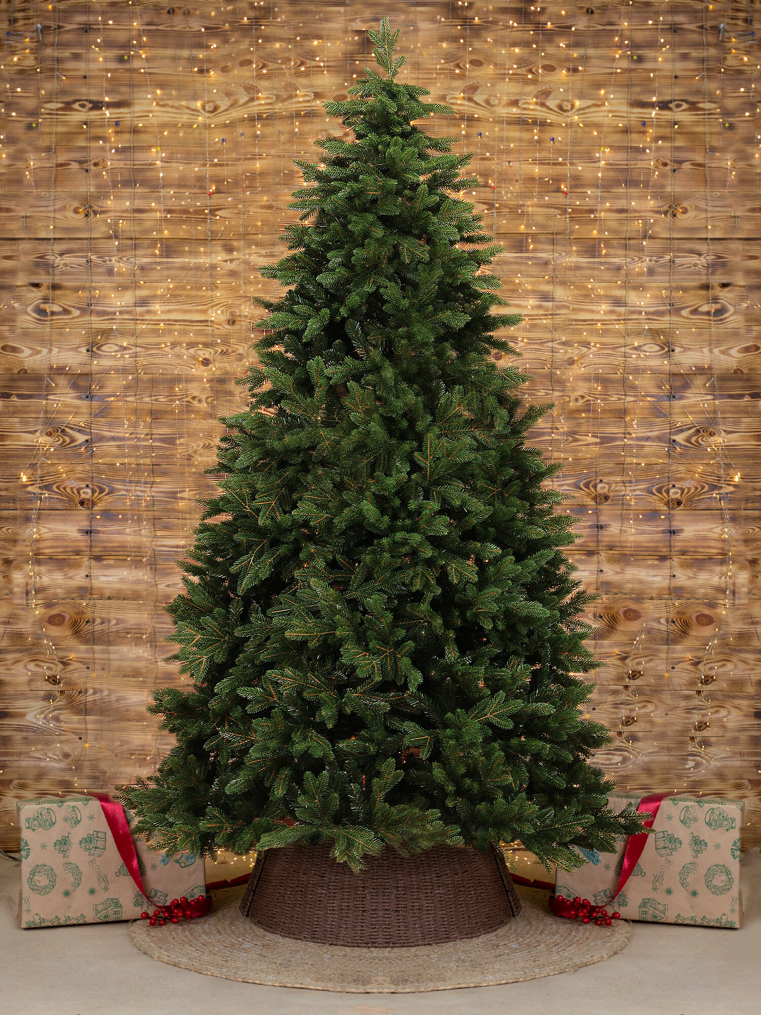 Елка искусственная 170 см, ель новогодняя зеленая, резина и ПВХ